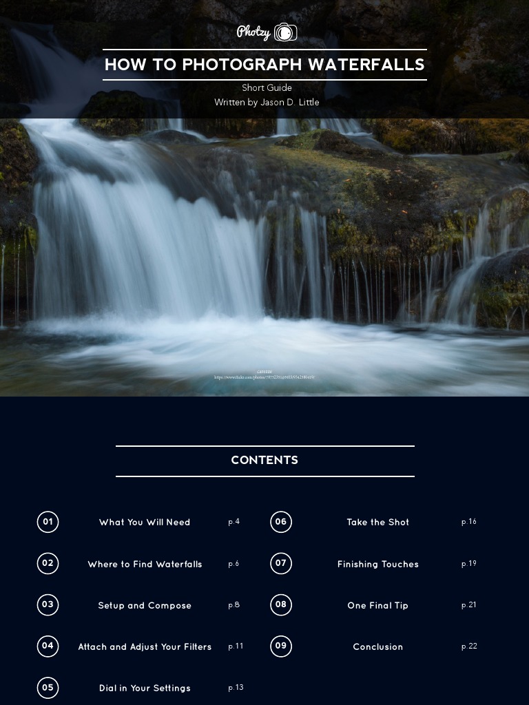 Photographing Waterfalls | PDF | Shutter Speed | Exposure (Photography)