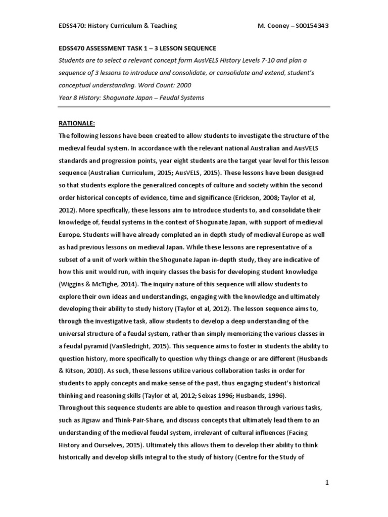 Year 8 Shogunate Japan | PDF | Feudalism | Educational Assessment
