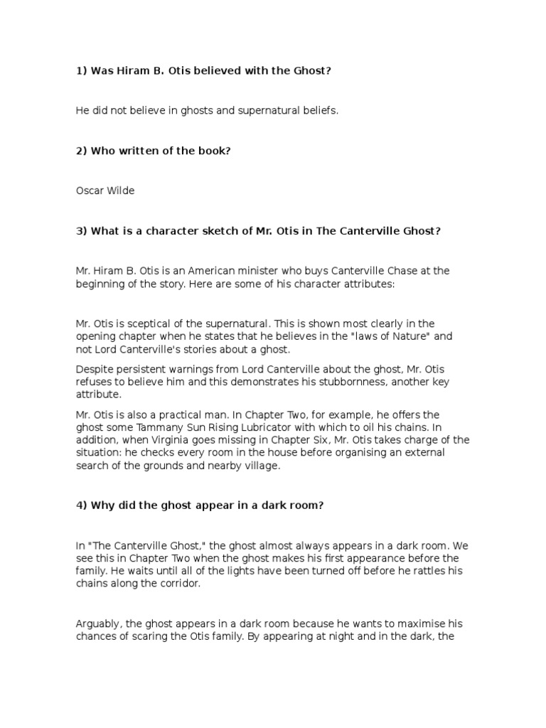 An Analysis of Key Events and Characters in Oscar Wilde's "The ...