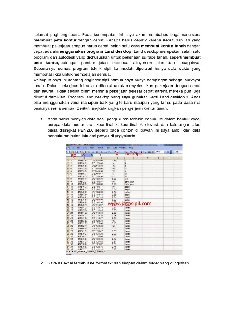 Pelatihan PENZD Input Data Koodinat | PDF