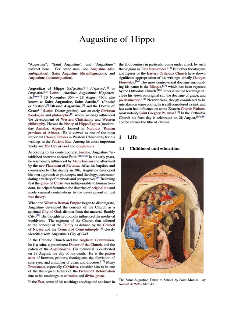 Augustine of Hippo: Life and Influence | PDF