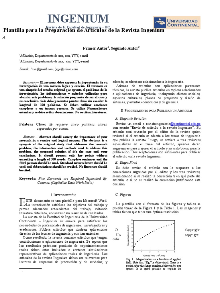 Plantilla Revista INGENIUM | PDF | Ingeniería | Diseño