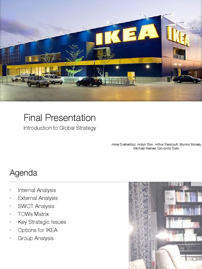 Presentation Ikea Global Strategy Finall | PDF | Strategic Management ...