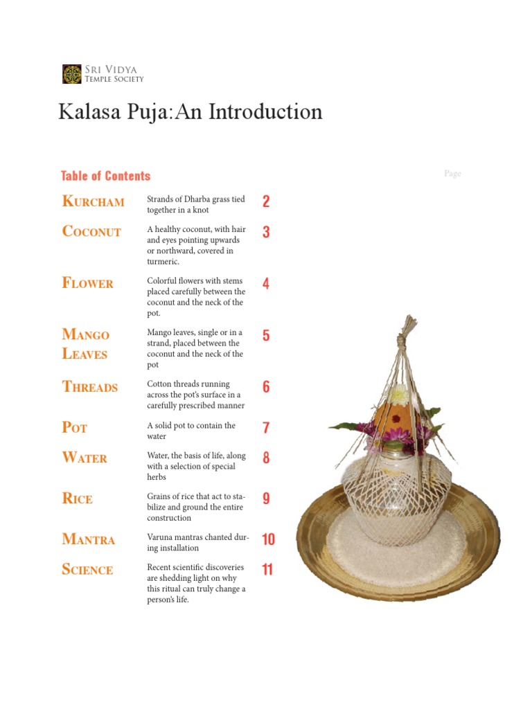 Kalasa Puja An Introduction PDF | PDF | Clove | Dipole