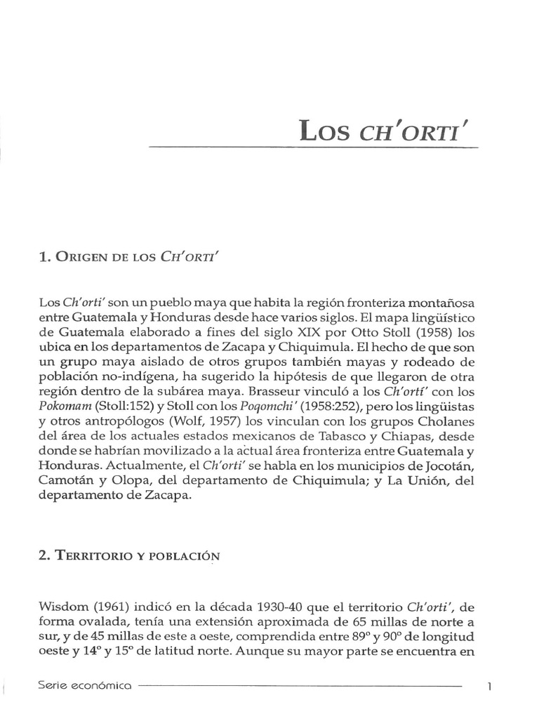 CHORTI | PDF