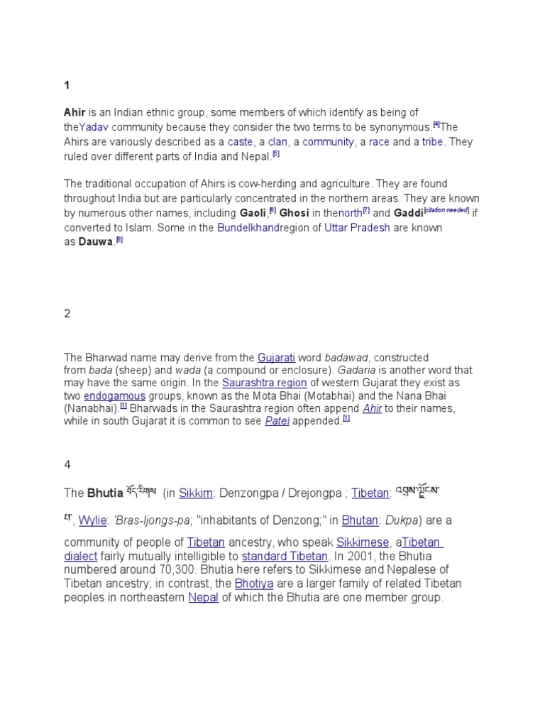 Yadav Caste Clan Community Race Tribe: 1 Ahir Is An Indian Ethnic Group ...