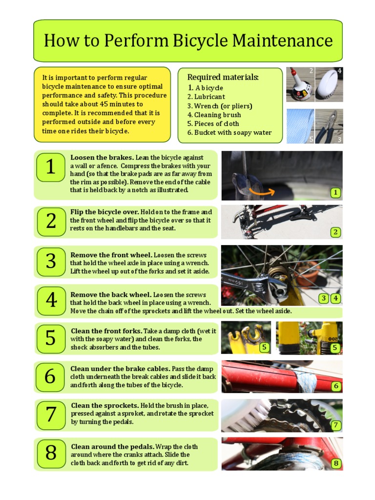 Bicycle Maintenance Instructions | PDF | Business