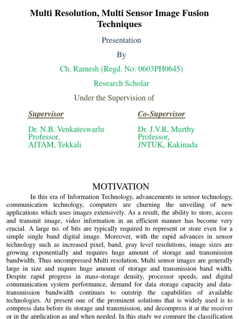TALK Ramesh | PDF | Multidimensional Signal Processing | Areas Of Computer Science