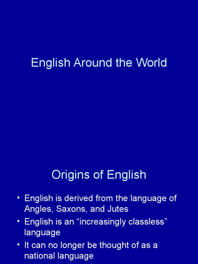 English Around The World | PDF | English Language | United Kingdom