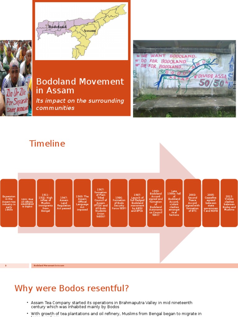 Bodoland Movement in Assam: Its Impact On The Surrounding Communities ...