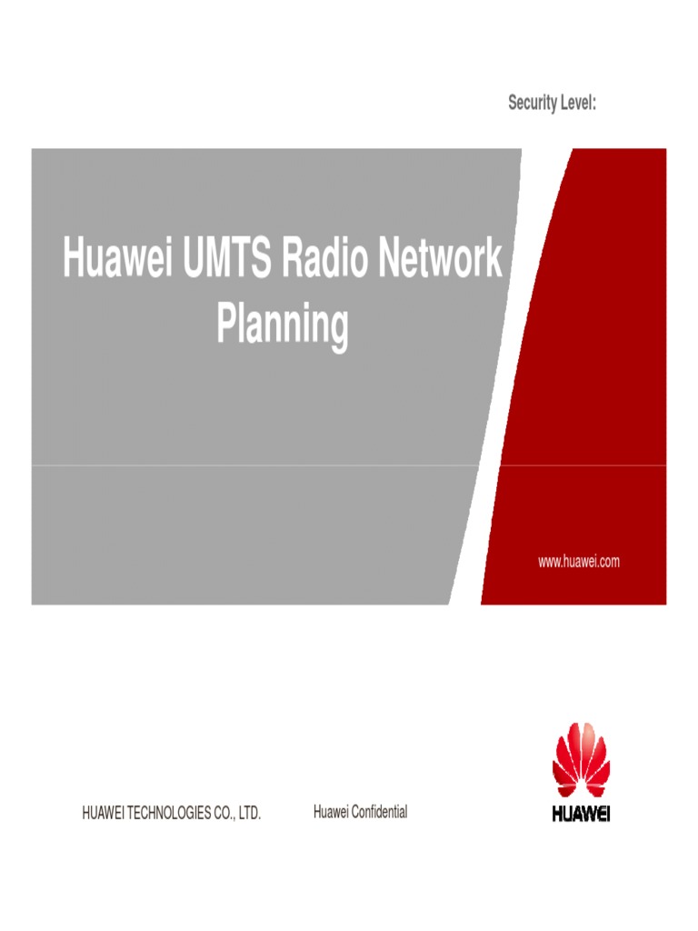 Huawei UMTS Dimensioning Capacity Managment | PDF | High Speed Packet Access | Radio Technology