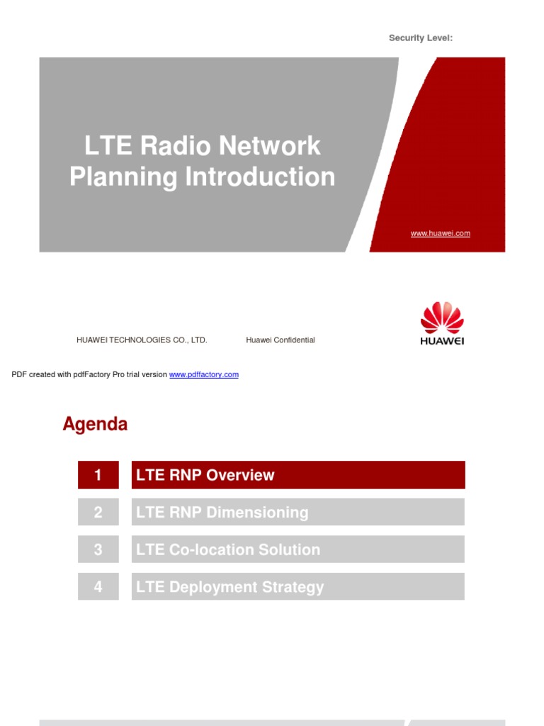 Huawei LTE Planning&TransportLink Huawei | PDF | Lte (Telecommunication ...