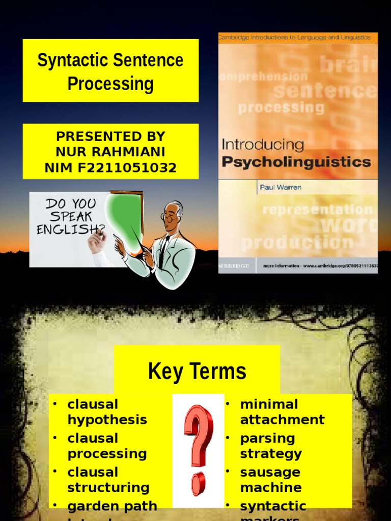 Syntactic Sentence Processing Strategies | PDF | Parsing | Sentence ...