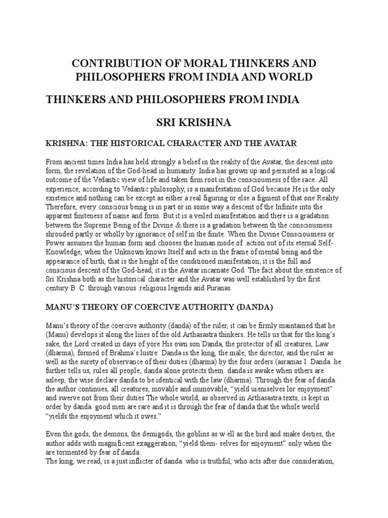 Contribution of Moral Thinkers and Philosophers From India and World | PDF | Karl Marx | Communism