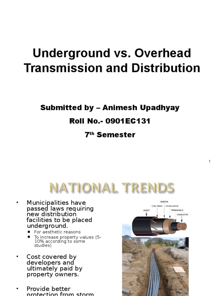 Underground vs. Overhead Power Systems | PDF | Electric Power ...