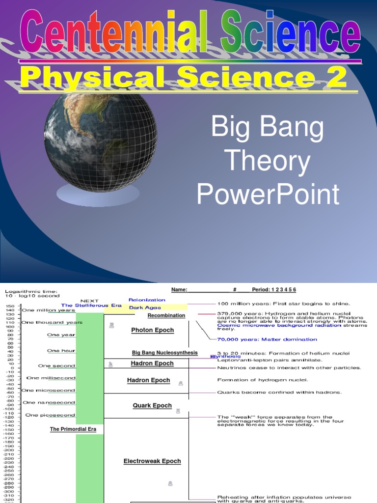 Big Bang Powerpoint | Download Free PDF | Big Bang | Redshift
