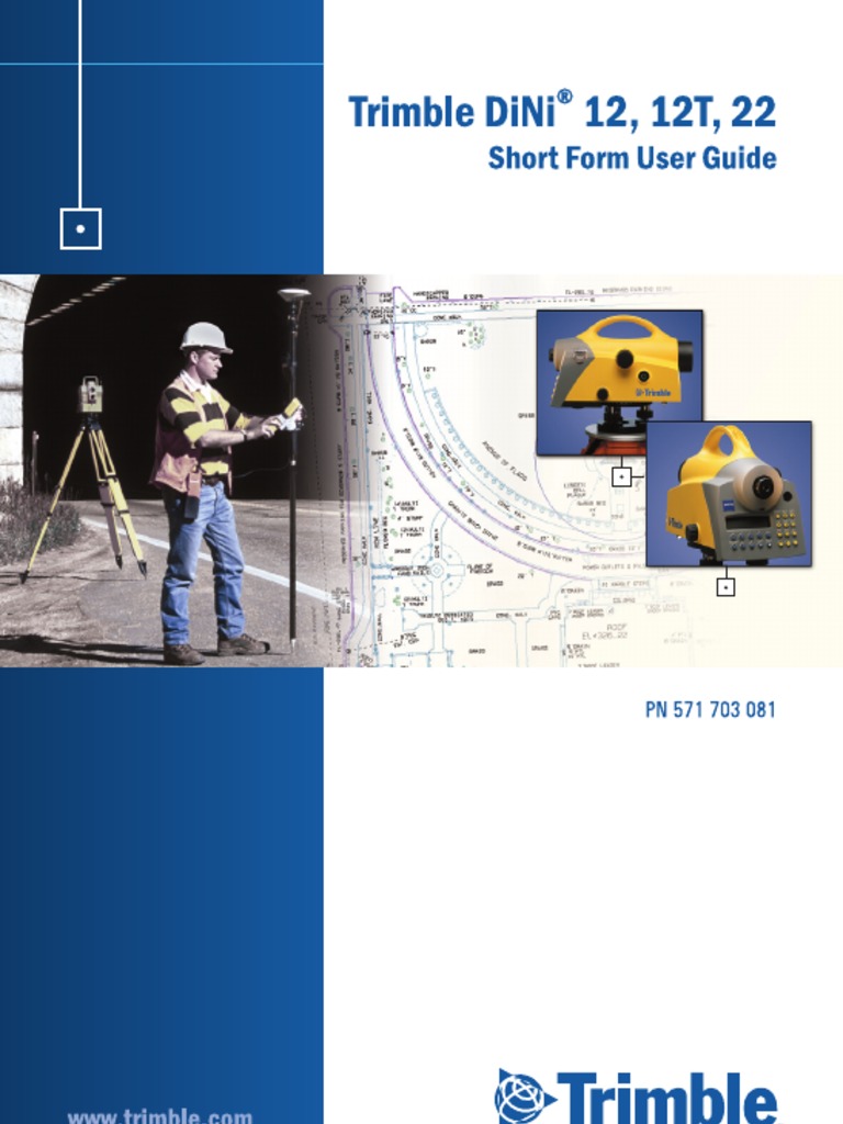 Print Trimble DiNi 12 12T 22 Short Form 571703081 Ver0601 en | PDF ...