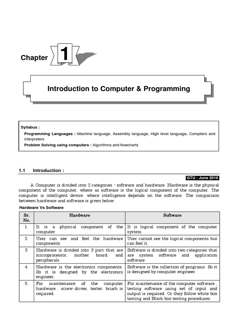 Chapter1 - CPU | PDF | Read Only Memory | Computer Program