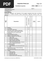 Inspection Checklist Platformer Reactor Vessel | PDF | Pipe (Fluid ...