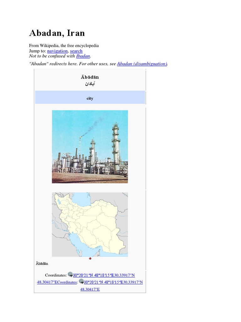 Cities of Iran Abadan | PDF | Iran | Nature