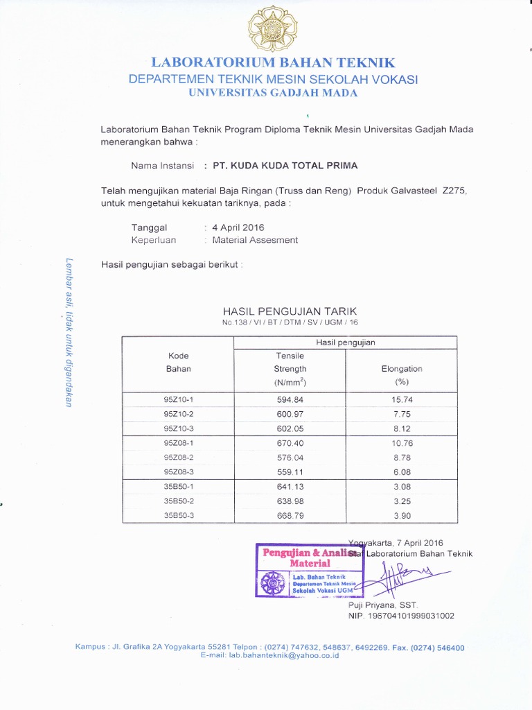 Lab UGM New | PDF