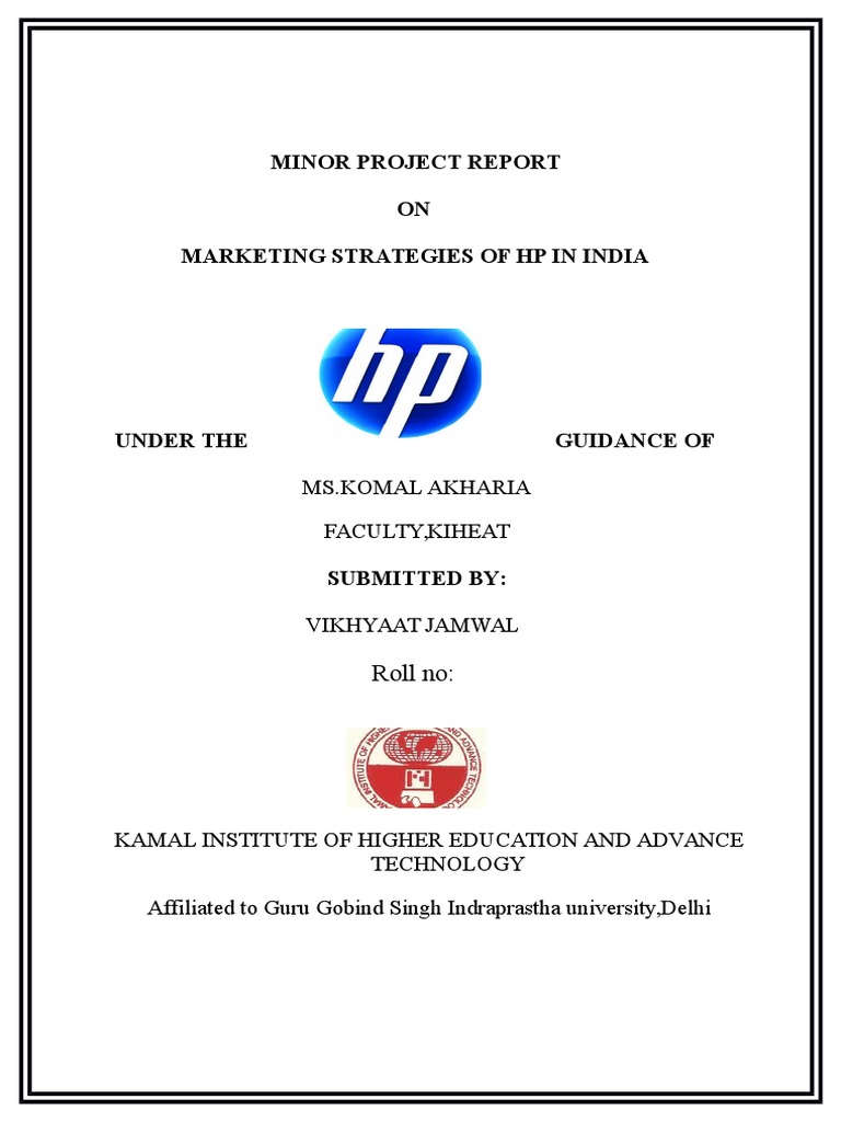 Documents - Tips 164298714 117477205 Minor Project Report On HP | PDF ...