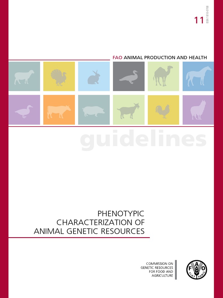 Phenotypic Characterization of Animal Genetic Resources | PDF ...