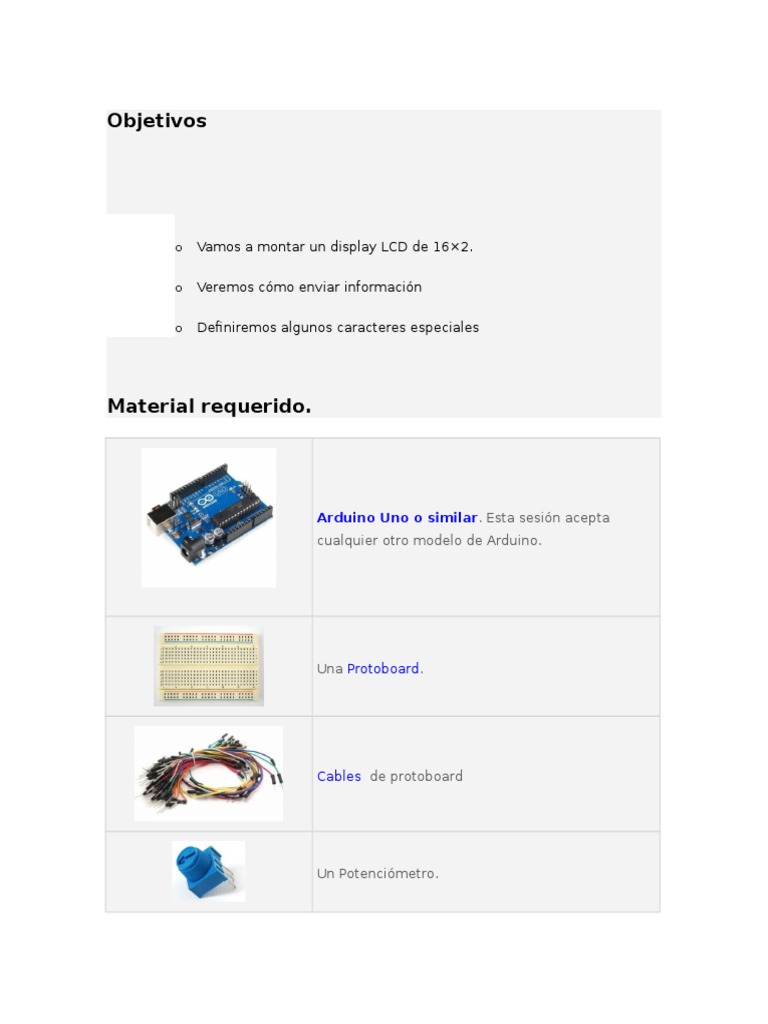 LCD Arduino | PDF | Arduino | Pantalla de cristal líquido
