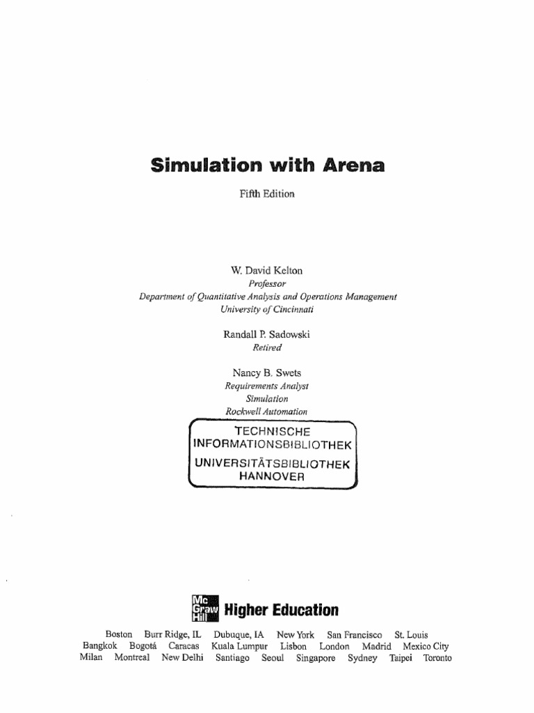 Simulation: Arena | PDF | Microsoft Excel | Simulation