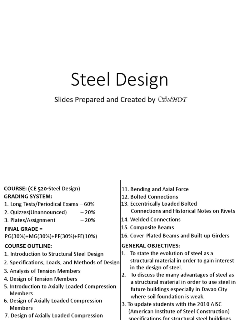 Steel Design | PDF | Deformation (Engineering) | Strength Of Materials