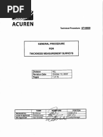 UT Procedure For Thickness Measurement Rev 07 | PDF | Calibration ...