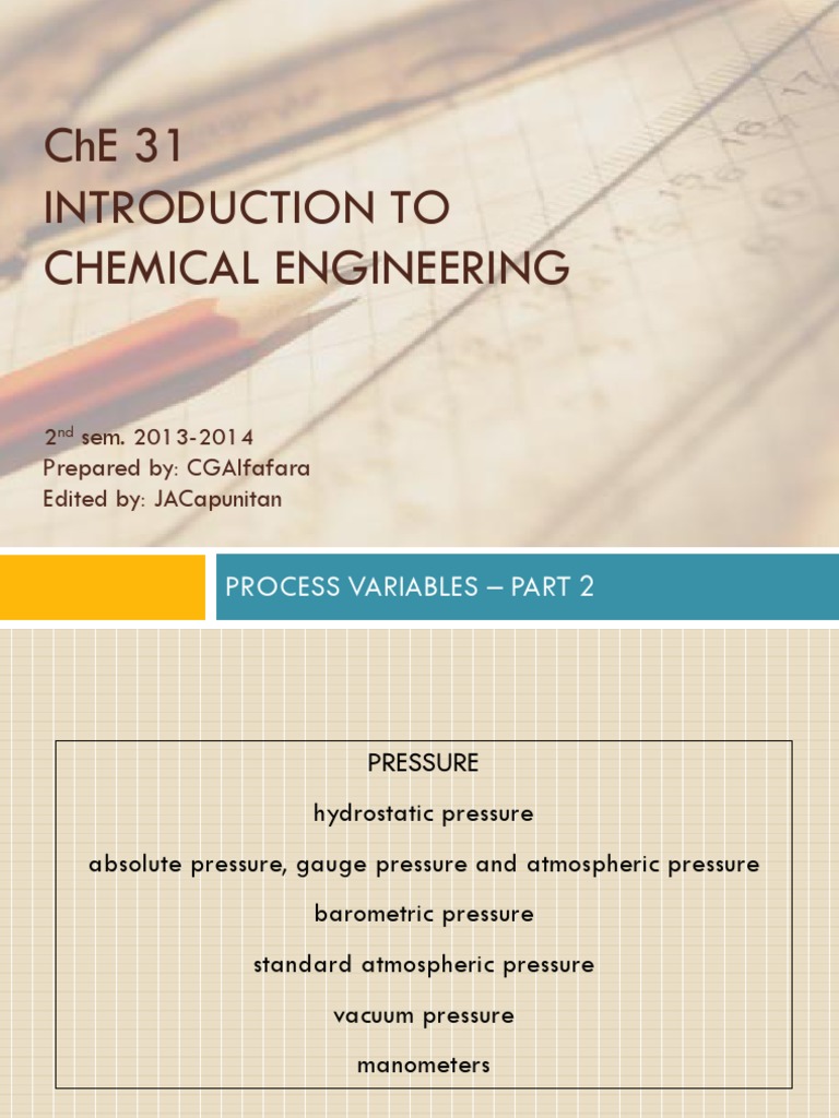 3 Process Variables Part 2 | PDF | Pressure Measurement | Pressure