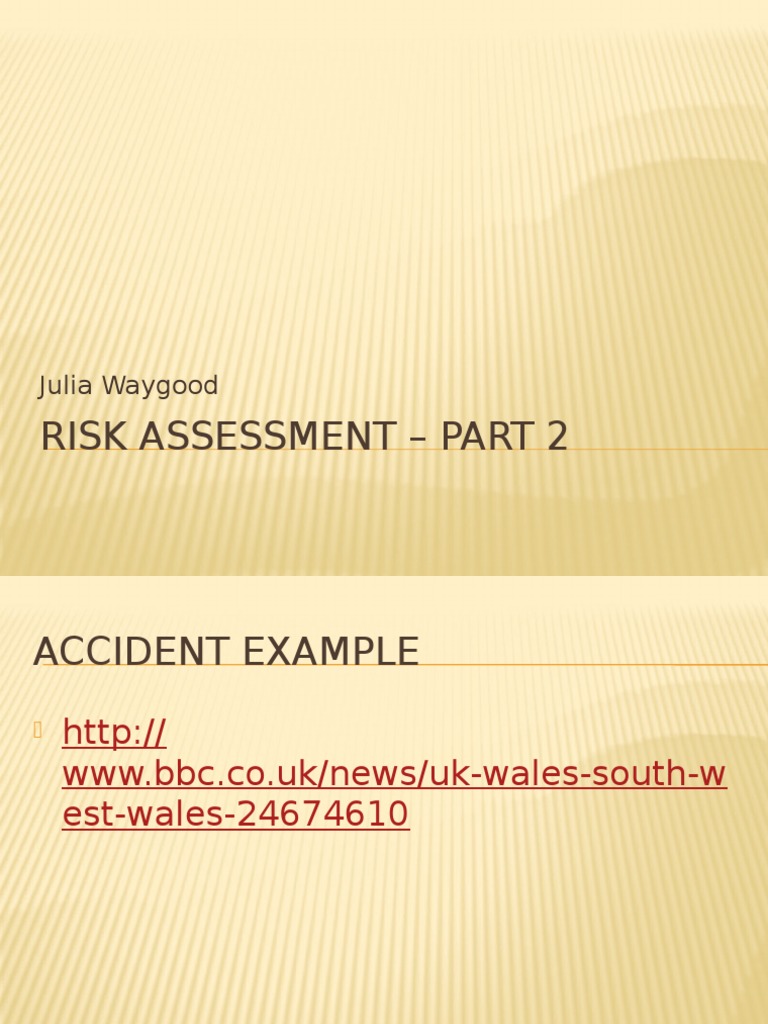 Risk Assessment - Part 2 | PDF | Risk Assessment | Risk