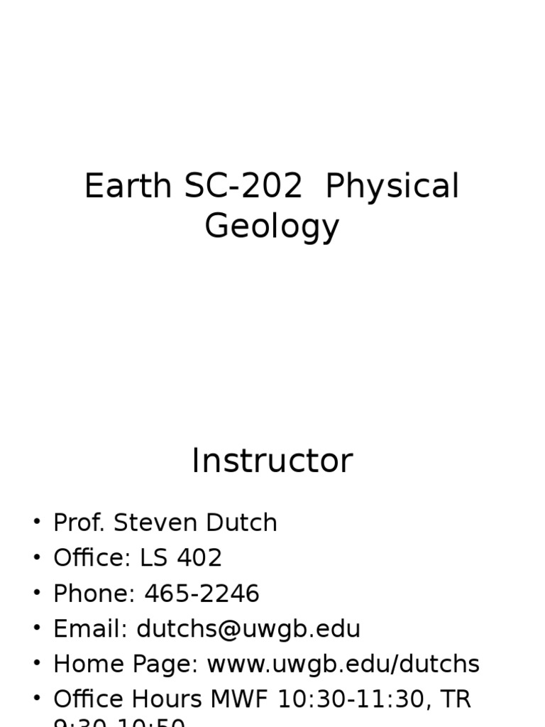 What Is Physical Geology | PDF | Geology | Occam's Razor