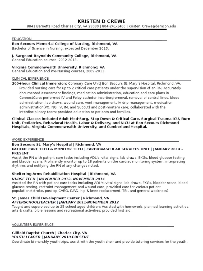 Kristen Crewe Resume | PDF