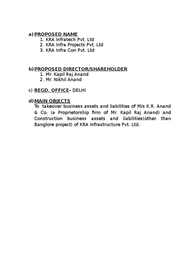 Proposed Sheet | PDF