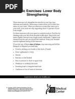 Hydrotherapy Knee OA Exercise Sheet | PDF | Health Economics | Medicine