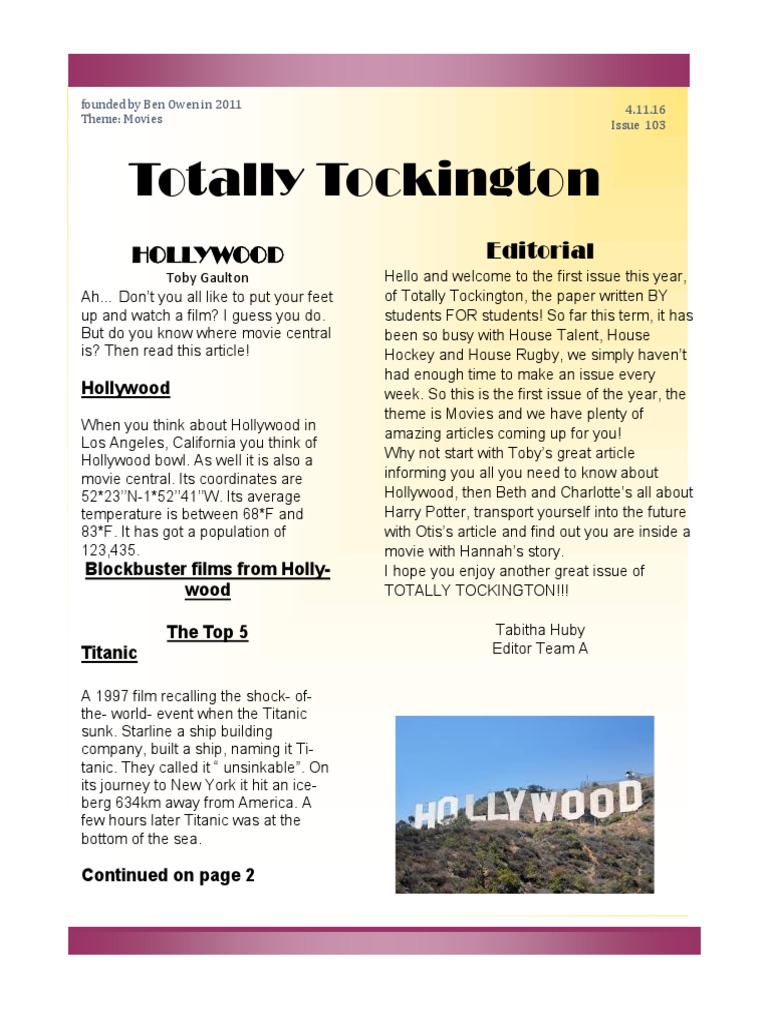 Totally Tockington - 4th Nov 2016 | Download Free PDF | Leisure