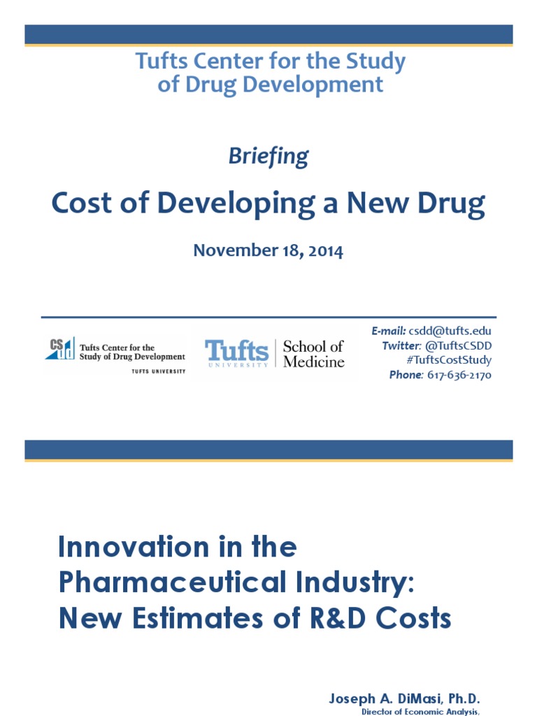 Tufts CSDD Briefing On RD Cost Study - Nov 18, 2014. | PDF | Drug ...