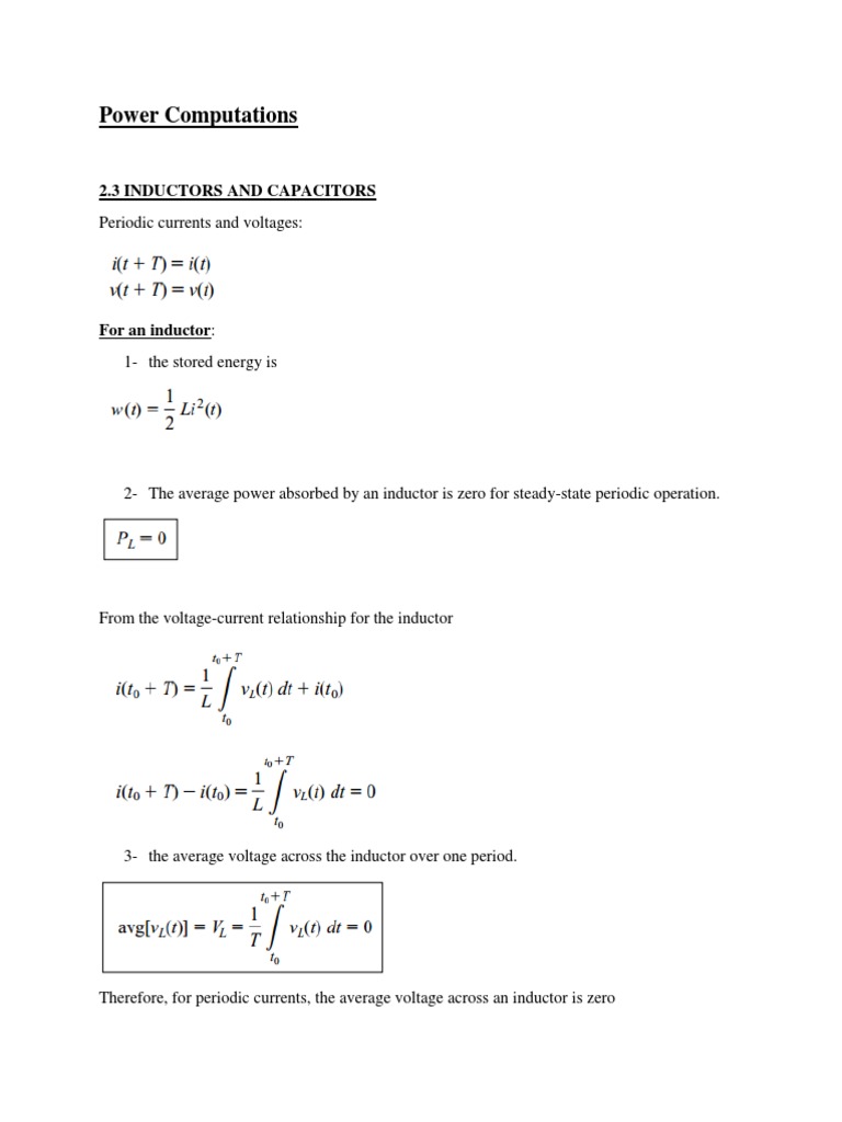 3 - Ch2 Power Computations | PDF