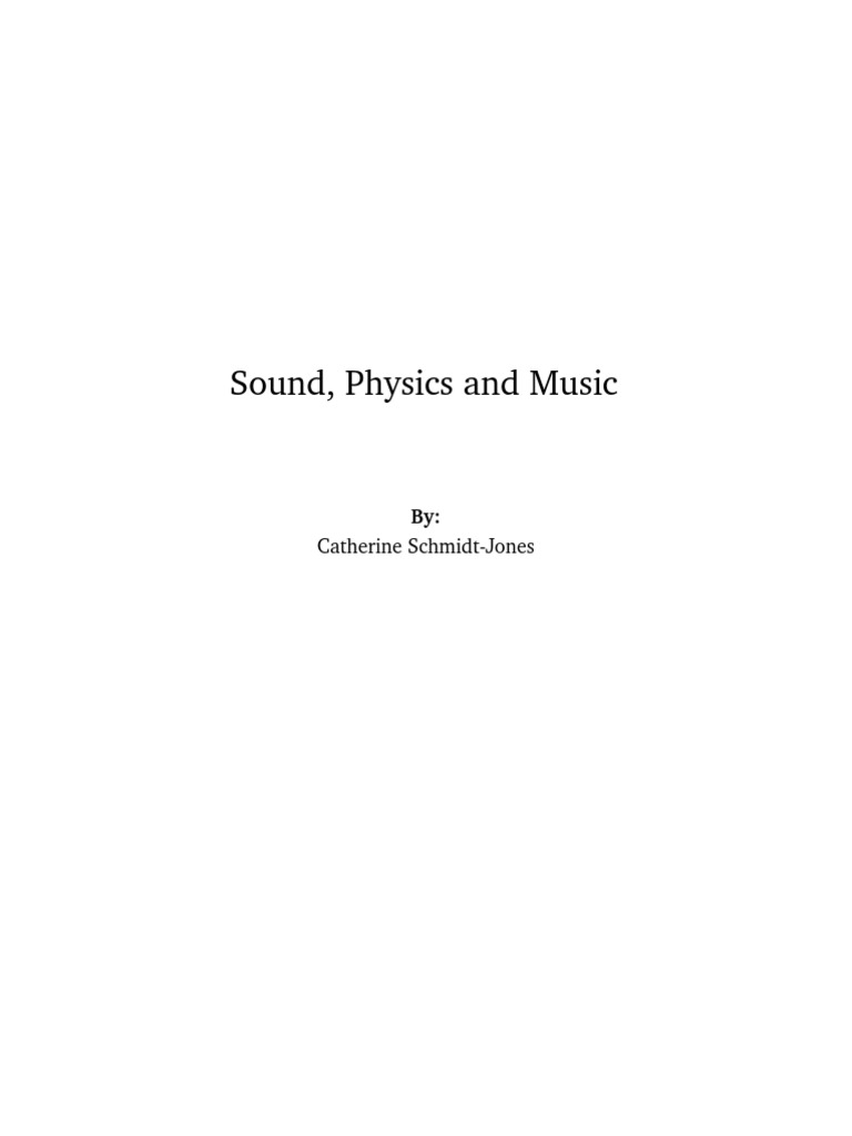 Sound Physics and Music | PDF | Pitch (Music) | Sound
