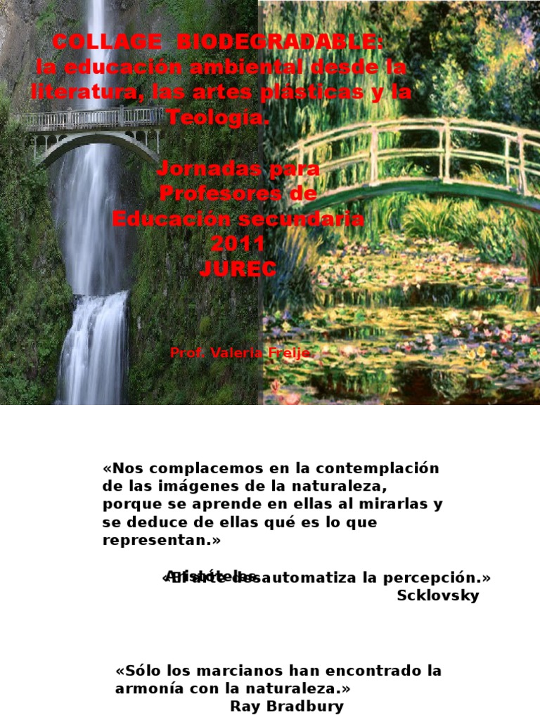 Collage Biodegradable La Educacion Ambiental | PDF | Haiku | Science