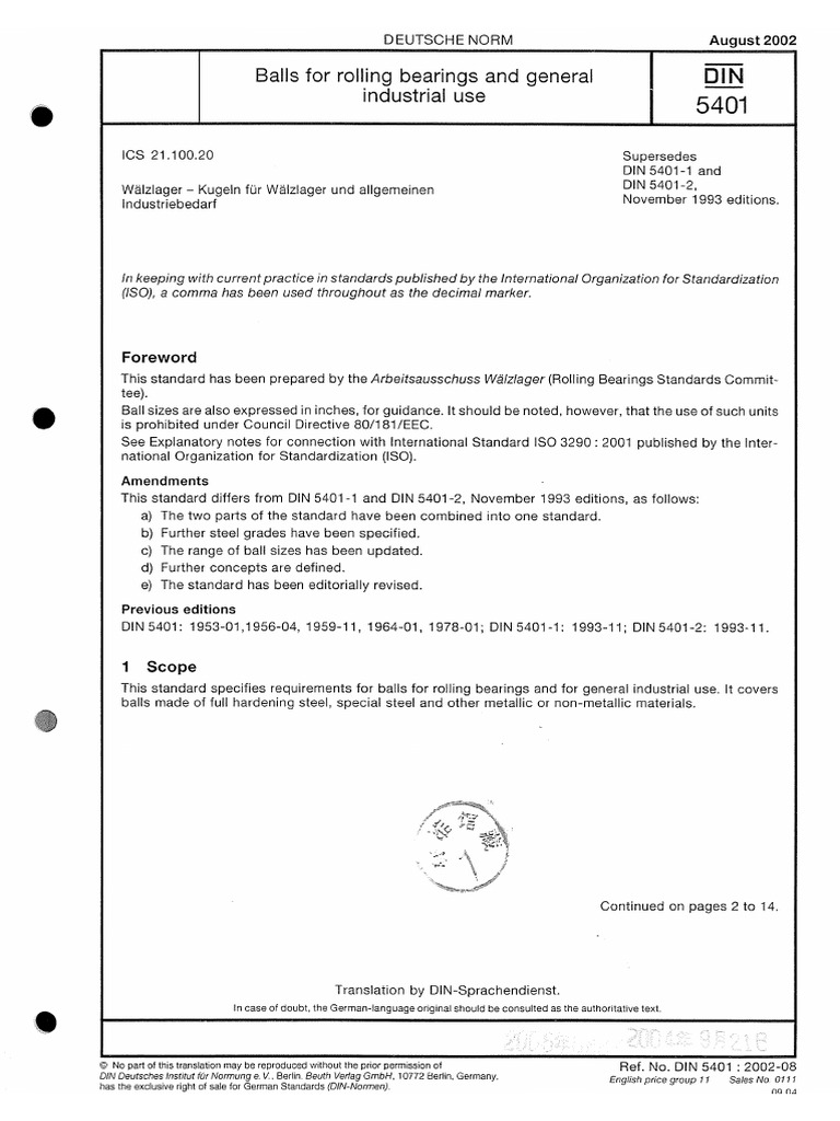 Din 5401-2002 PDF | PDF