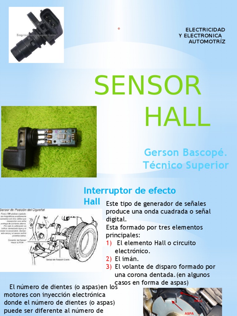 Sensor Hall en Electrónica Automotriz | PDF | Generador eléctrico ...