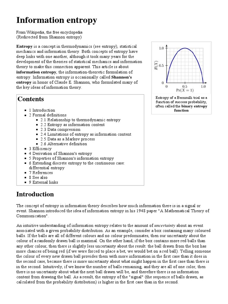 Shannon Entropy | Scientific Theories | Statistics | Free 30-day Trial ...