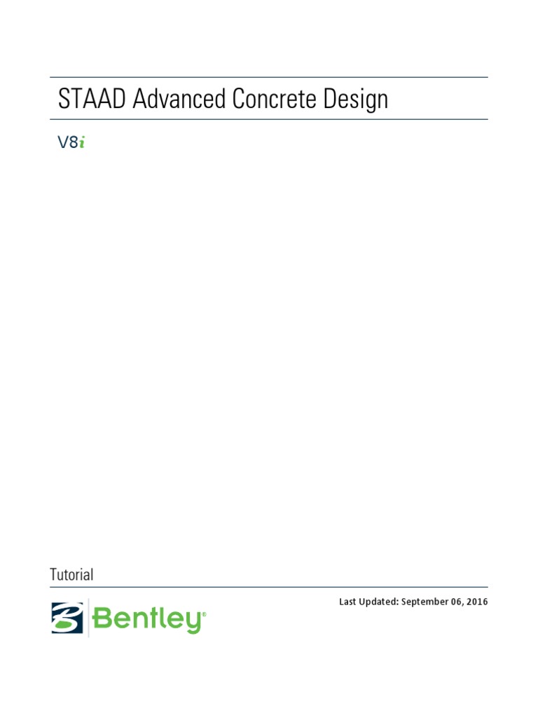 STAAD RCDC Tutorial - en PDF | PDF | Structural Engineering | Civil ...