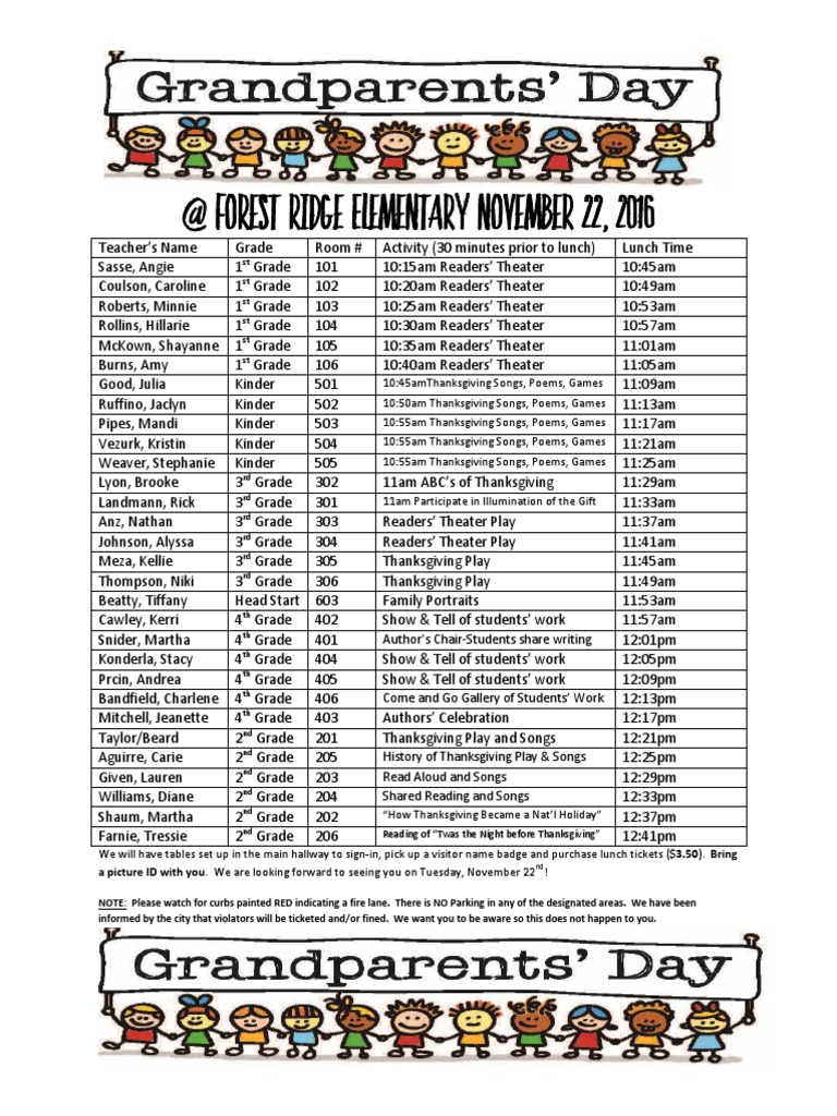 2016 Grandparents' Day | PDF