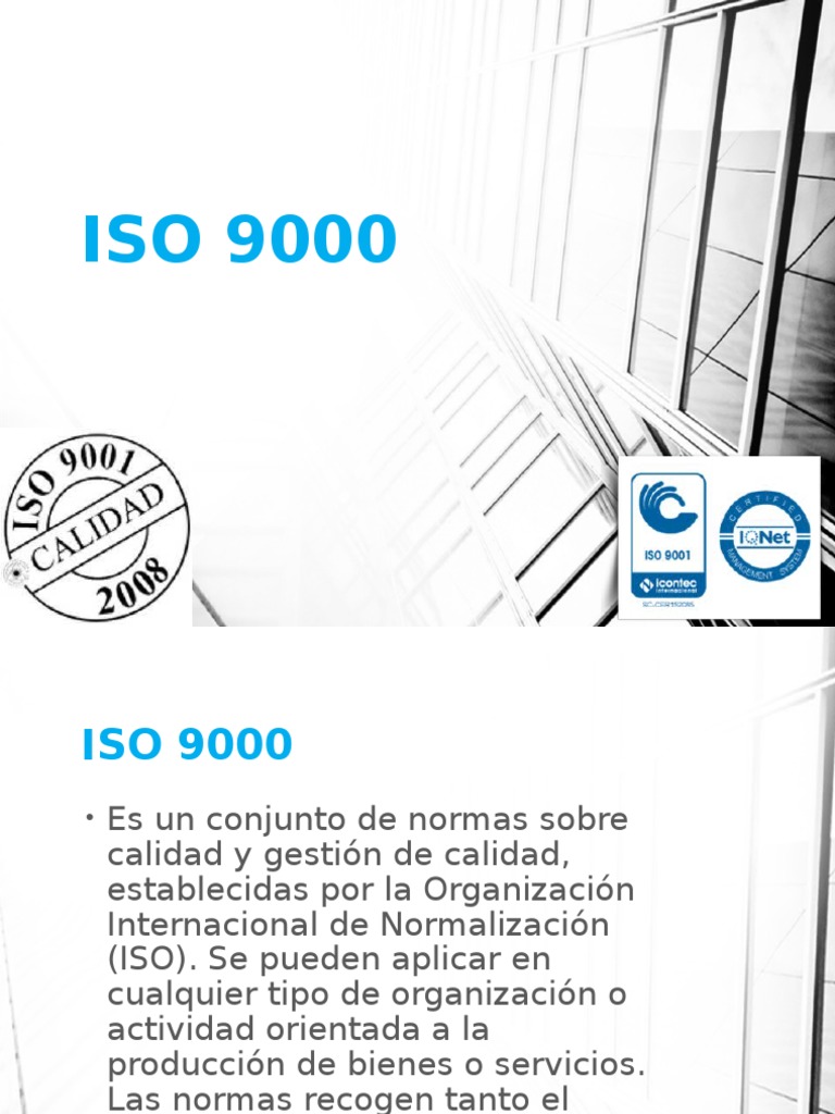 Iso 9000 | PDF | Iso 9000 | Producción y fabricación