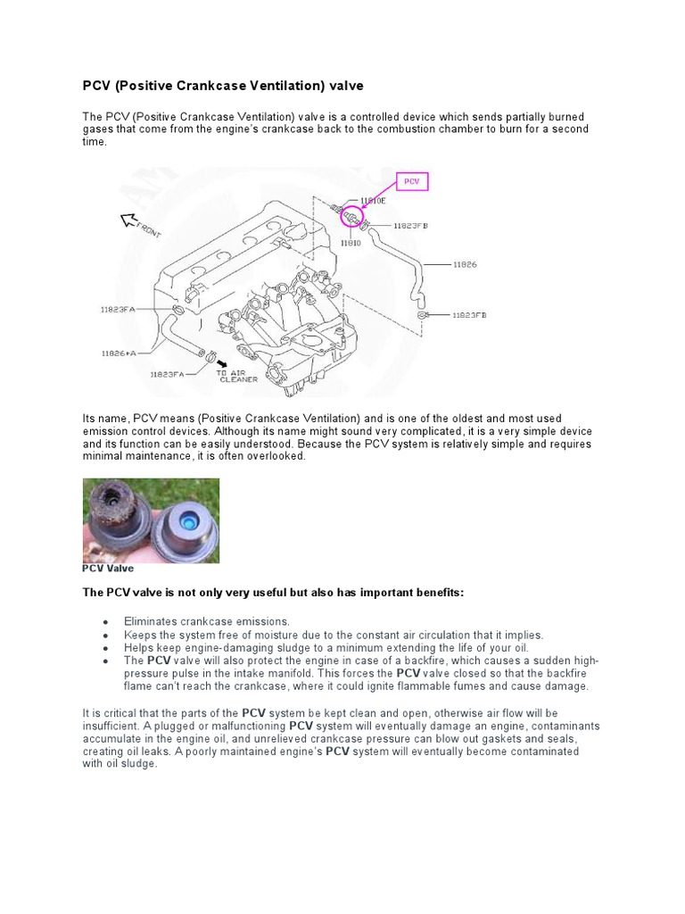 Positive Crankcase Ventilation Valve - PCV PDF | PDF