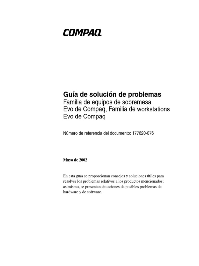 Guía de Solución de Problemas COMPAC PDF | PDF | Microsoft Windows | Point and Click